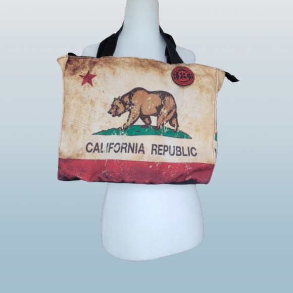 Robin Ruth | Bags | Robin Ruth Grizzly California Republic Canvas Tote ...